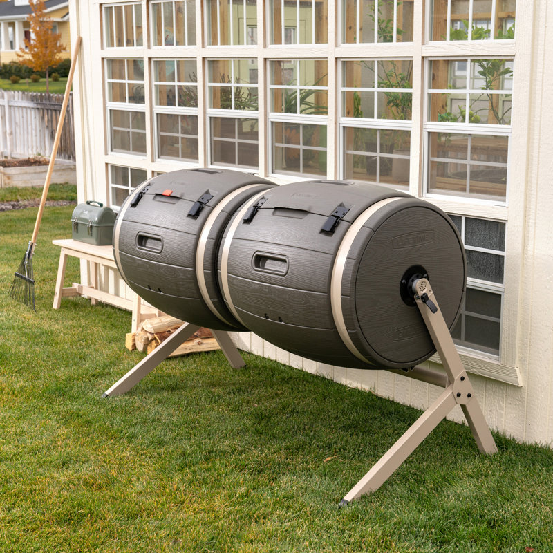 Lifetime Double Bin Rotating Composter & Reviews | Wayfair