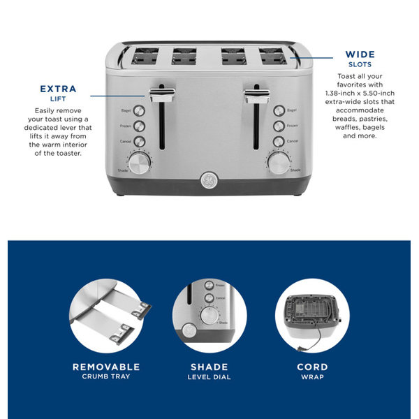 GE Appliances GE 4-Slice Toaster & Reviews | Wayfair