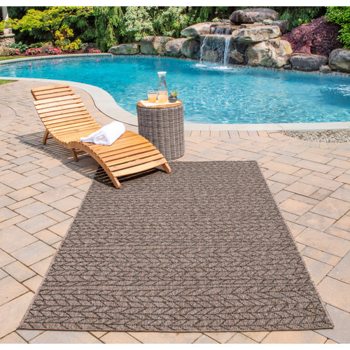 Wade Logan® Antigua Tan Indoor/Outdoor Rug & Reviews | Wayfair