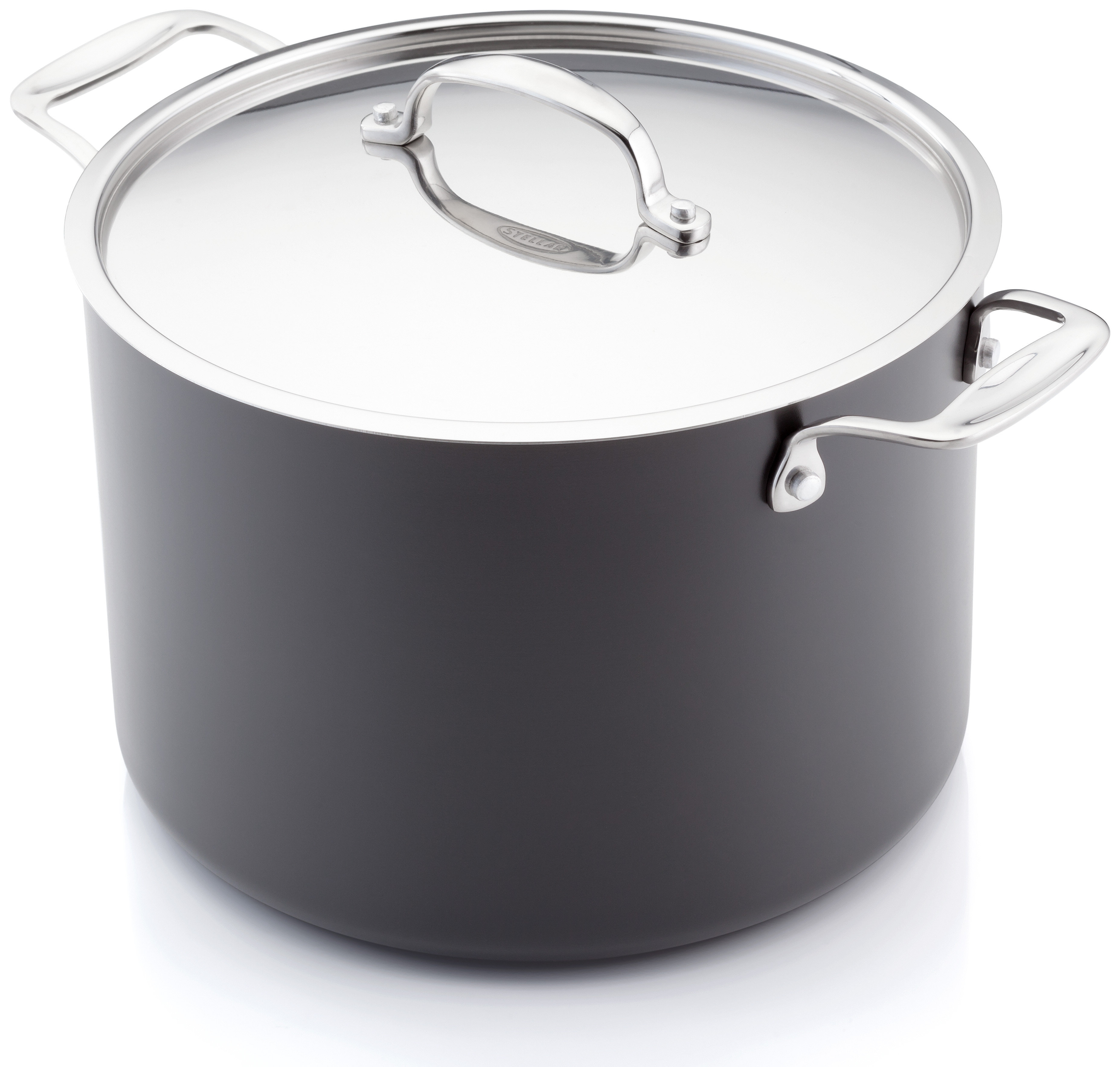 Stellar 8L Non-Stick Hard-Anodized Aluminium Stock Pot & Reviews ...