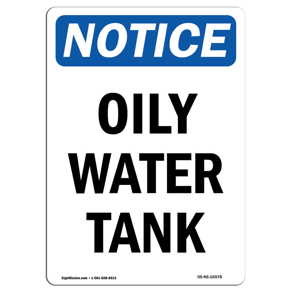 SignMission Oily Water Tank Sign | Wayfair