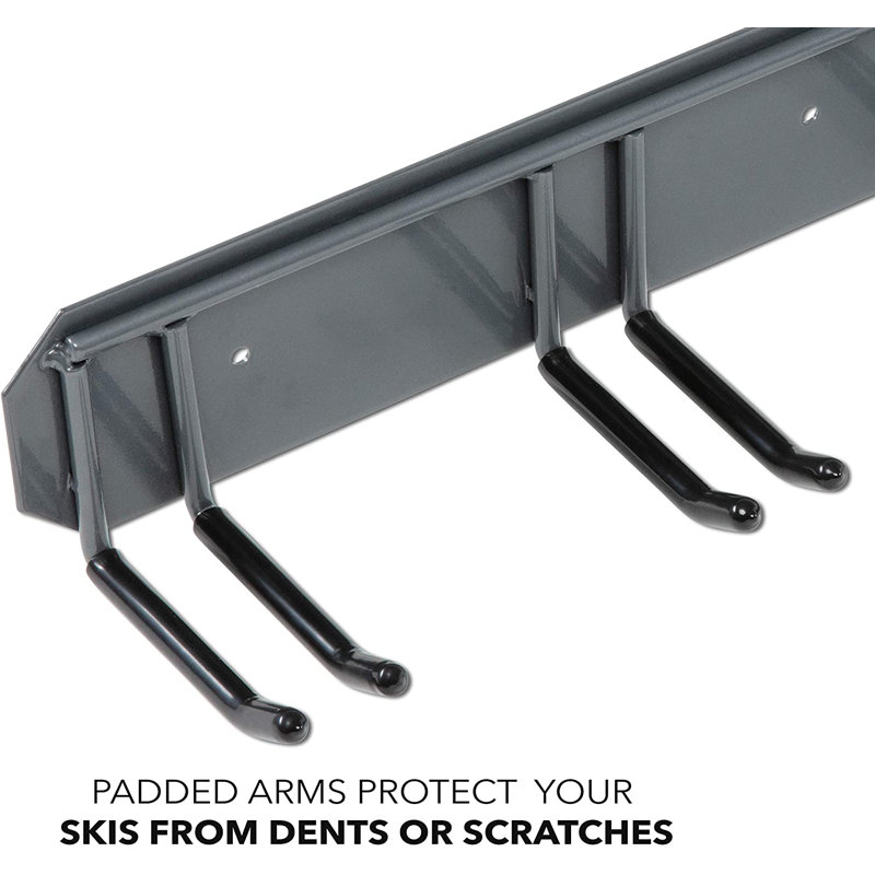 Arlmont & Co. Heavy Duty Wall Mounted Ski/Snowboard Rack & Reviews ...
