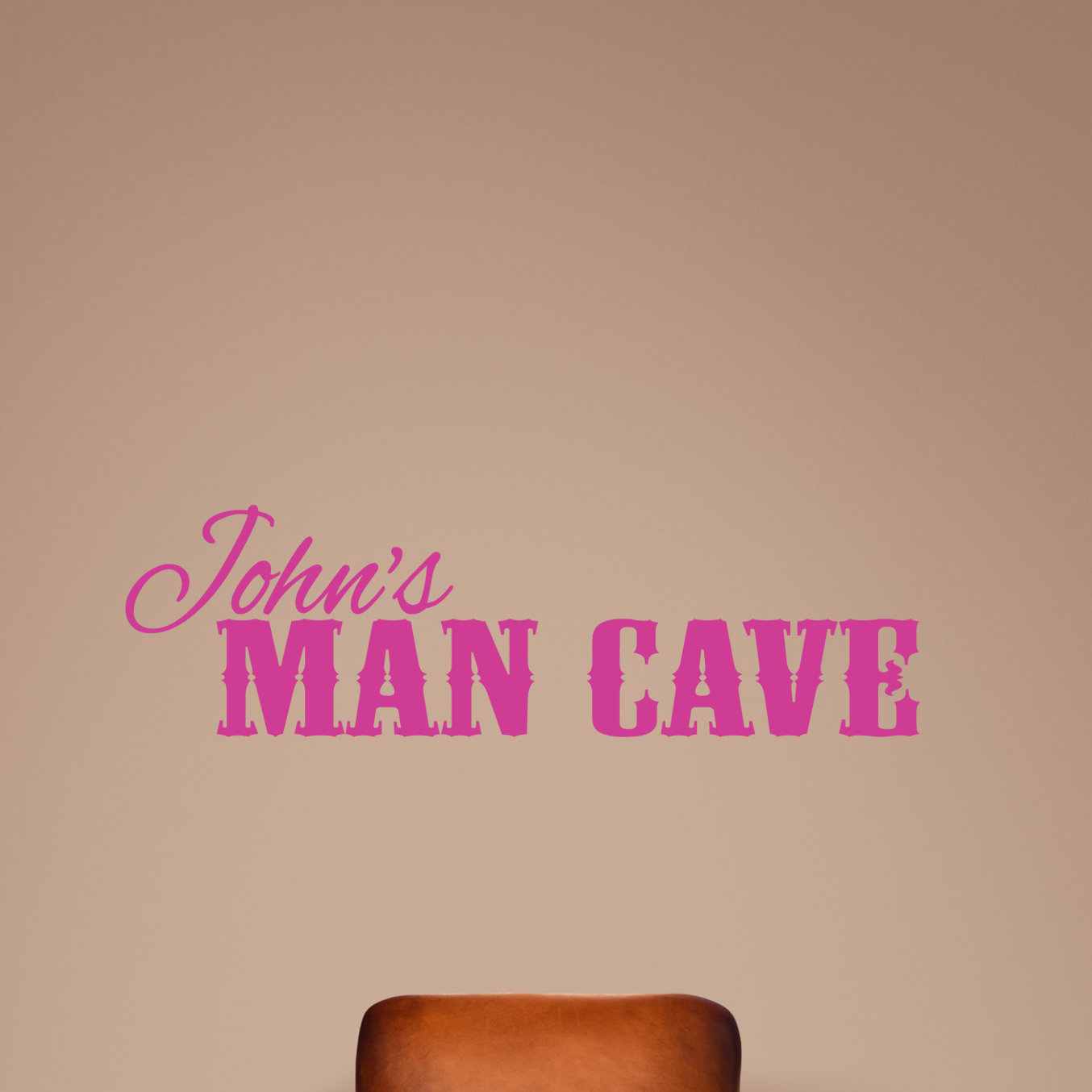 Ebern Designs Custom Name Man Cave Wall Decal | Wayfair