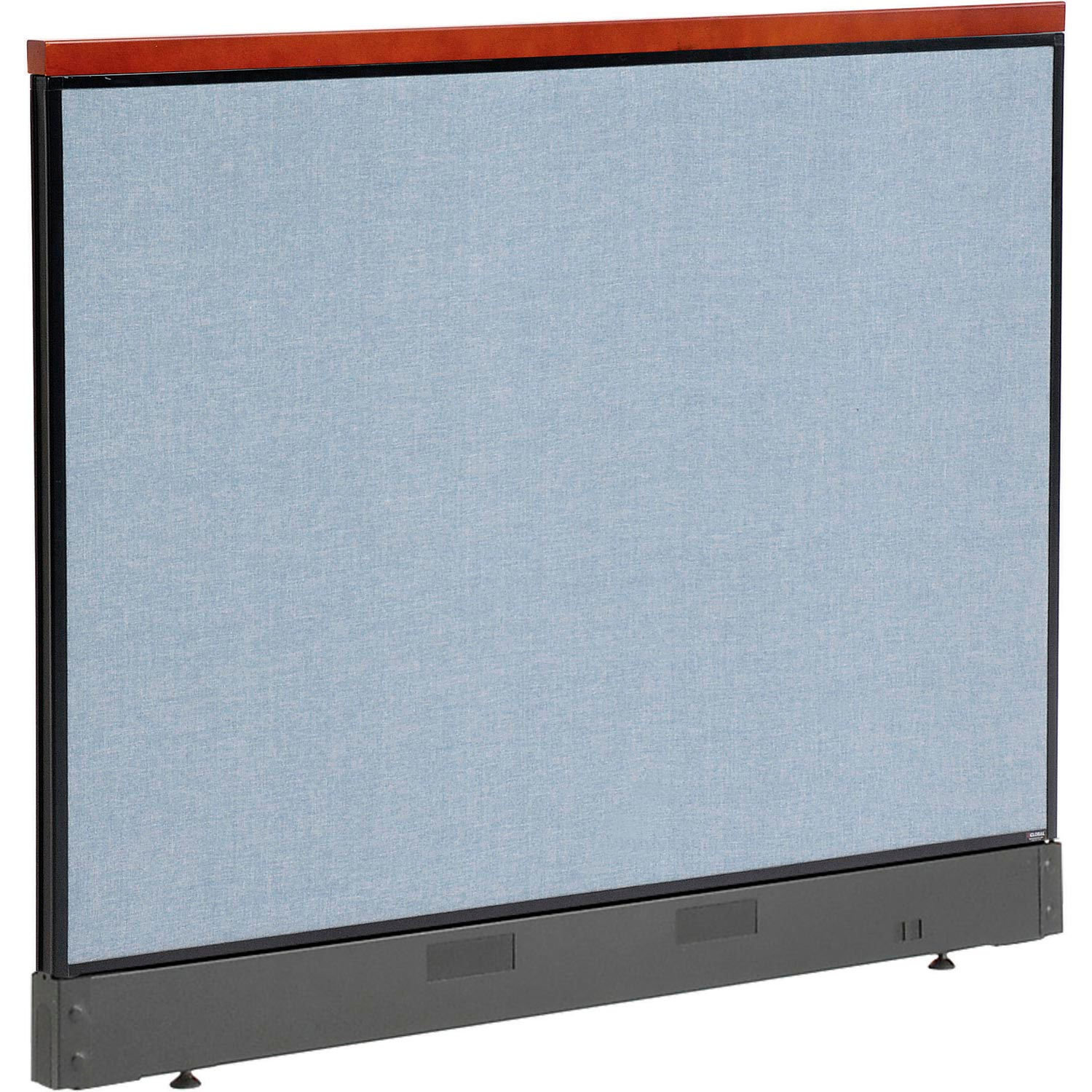 Interion Deluxe Non-Electric Blue Office Partition Panel With Raceway ...