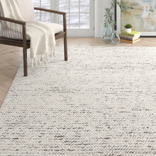 Joss & Main Amalda Abstract Handmade Flatweave Ivory Area Rug & Reviews ...