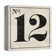 Williston Forge Vintage Number 12 Sign - Wrapped Canvas Textual Art ...