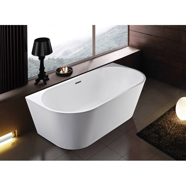 Signature Hardware 67" Arrington Acrylic Freestanding Soaking Bathtub ...