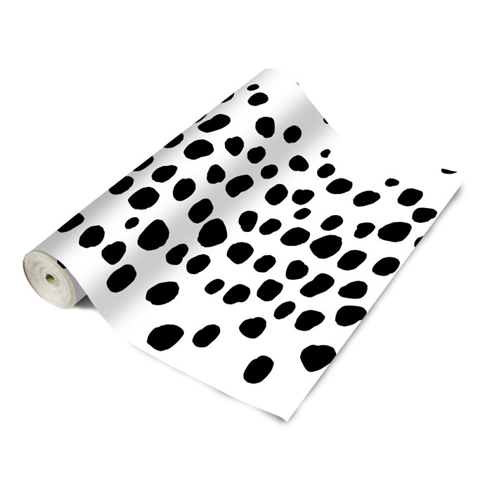 Ebern Designs Fahad Peel & Stick Polka Dots Wallpaper | Wayfair
