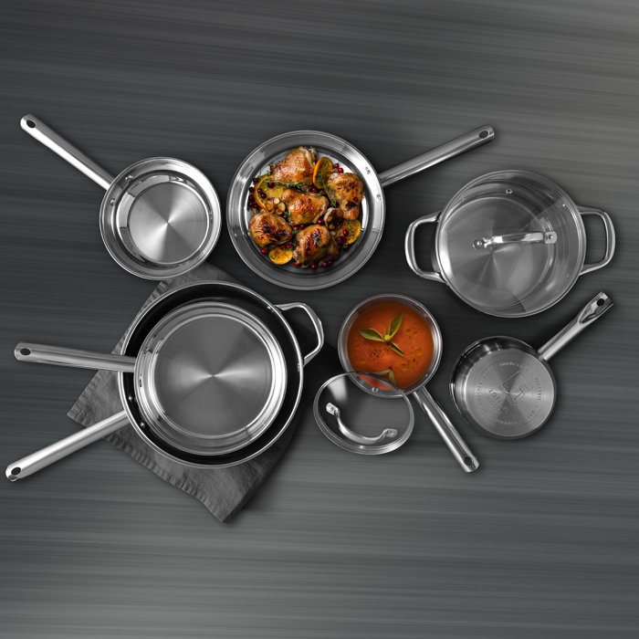 Bergner Gourmet by Bergner - 12 Pc Stainless Steel Pots and Pans ...