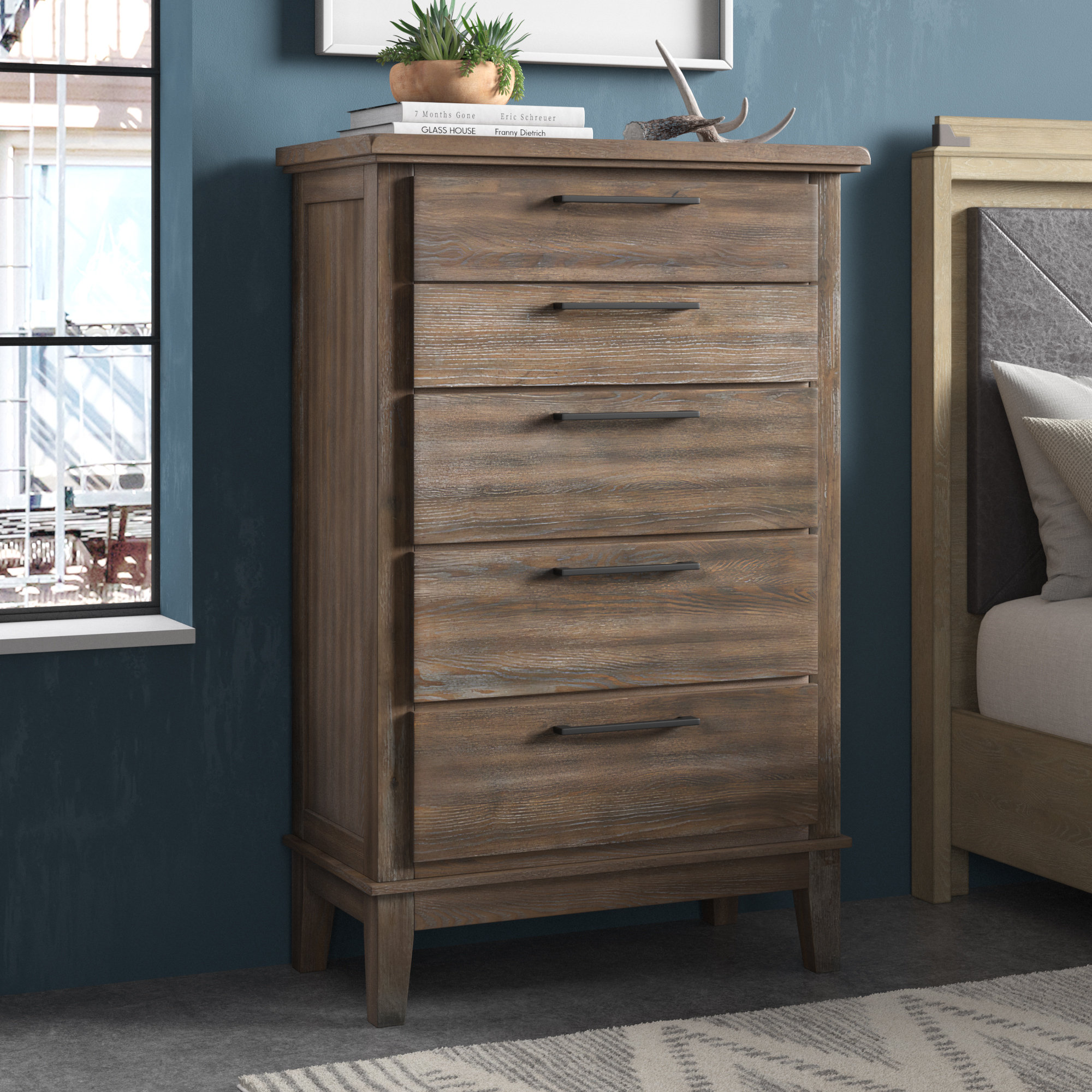 Steelside™ Bengal 5 - Drawer Dresser | Wayfair