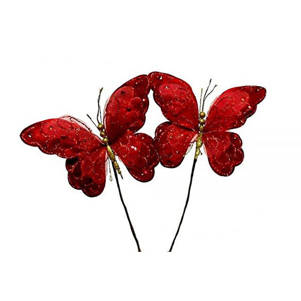 Primrue Velvet Sheer Butterfly Pick | Wayfair