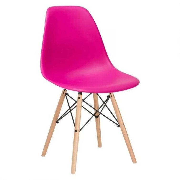 Corrigan Studio® Paris Colored Dining Chair With Natural Wood Legs ...