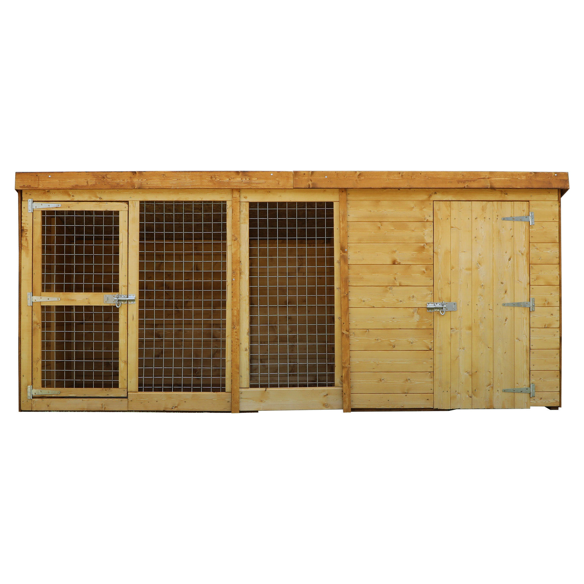 Mercia Garden Products Mercia 10 x 4ft Berkshire Dog Kennel & Run ...
