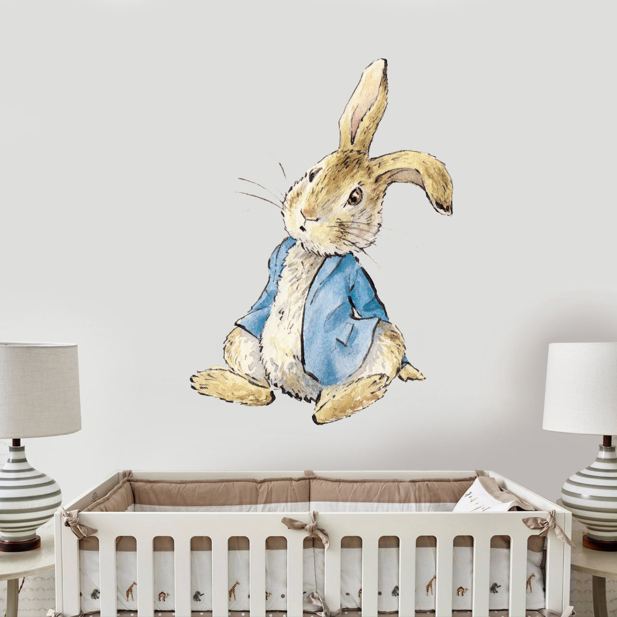 Themed Peter Rabbit Sat Down Wall Sticker | Wayfair.co.uk