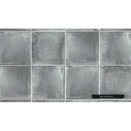 Merola Tile Rustic 13" x 13" Porcelain Stone Look Wall & Floor Tile ...