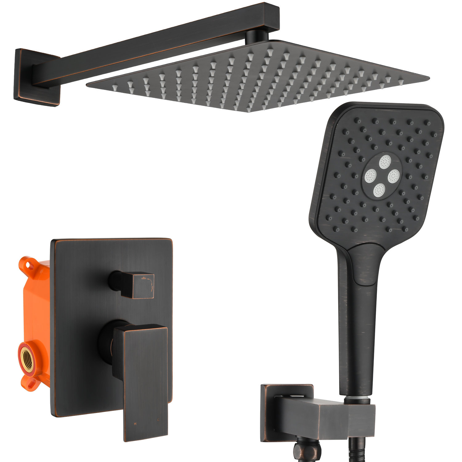 XIZZI Luxury Complete Shower System with Rough-in Valve & Reviews | Wayfair