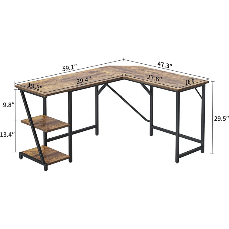 17 Stories Amiraka 47'' Desk | Wayfair