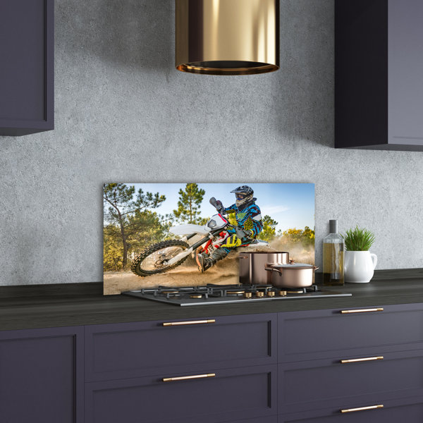 Ebern Designs Splashback - Backsplash - Cooker Hob Wall Splashback ...