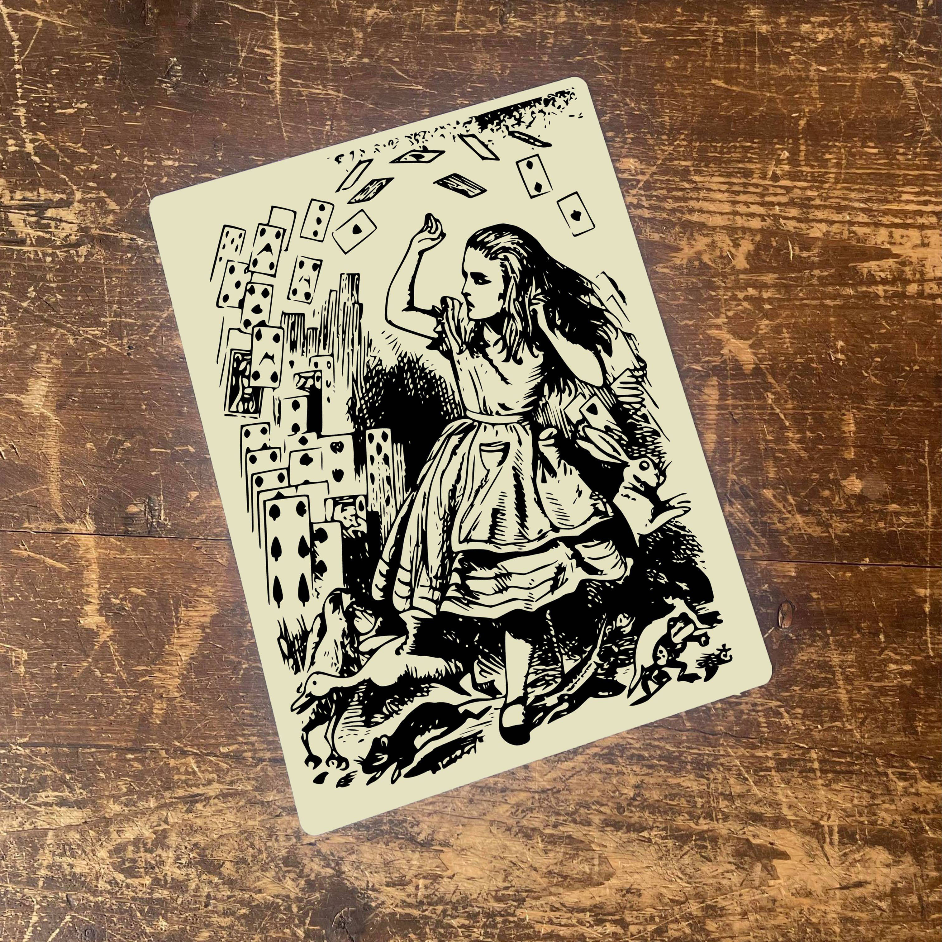 Disney Classics Alice in Wonderland Cards Illustration Wall Décor ...