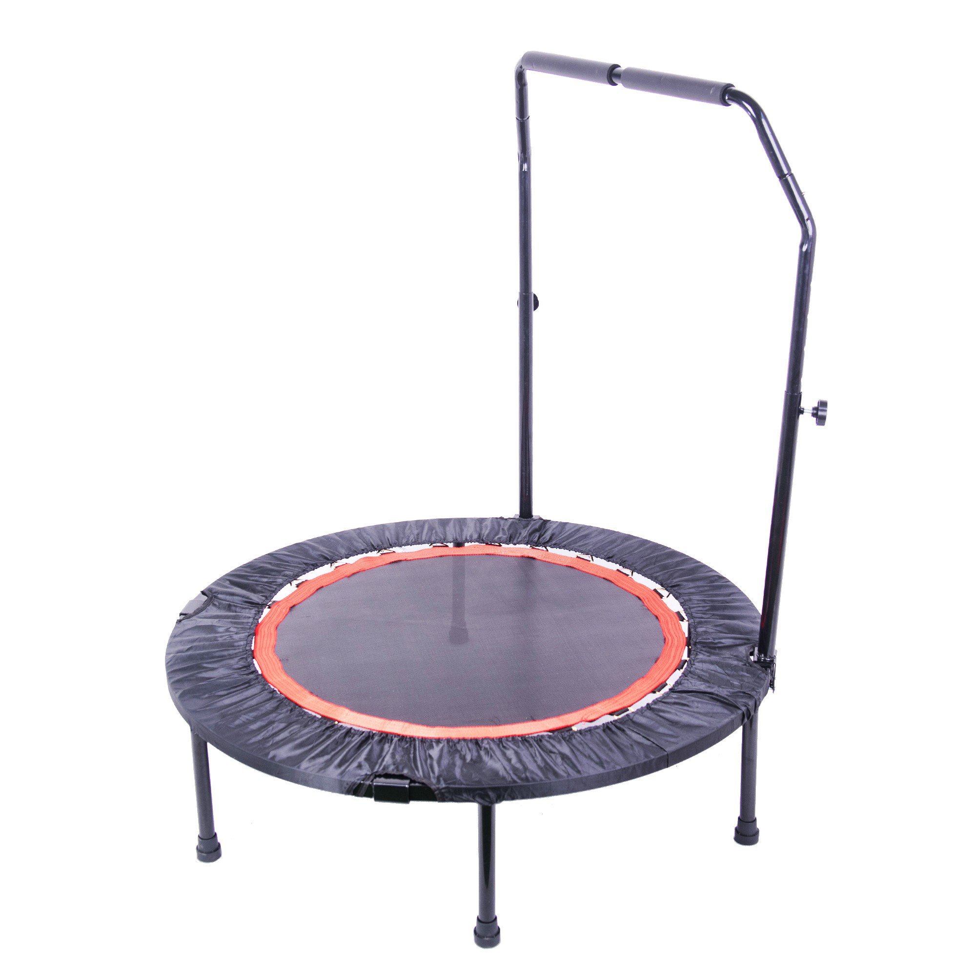 Aula 39.37'' Foldable Round Fitness Trampoline with Handlebar | Wayfair