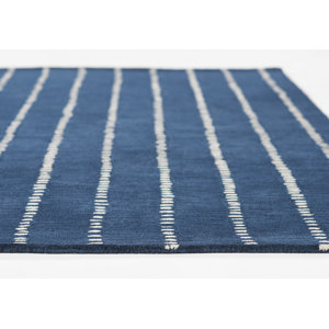 AllModern Nichols Handmade Wool Navy Rug & Reviews | Wayfair