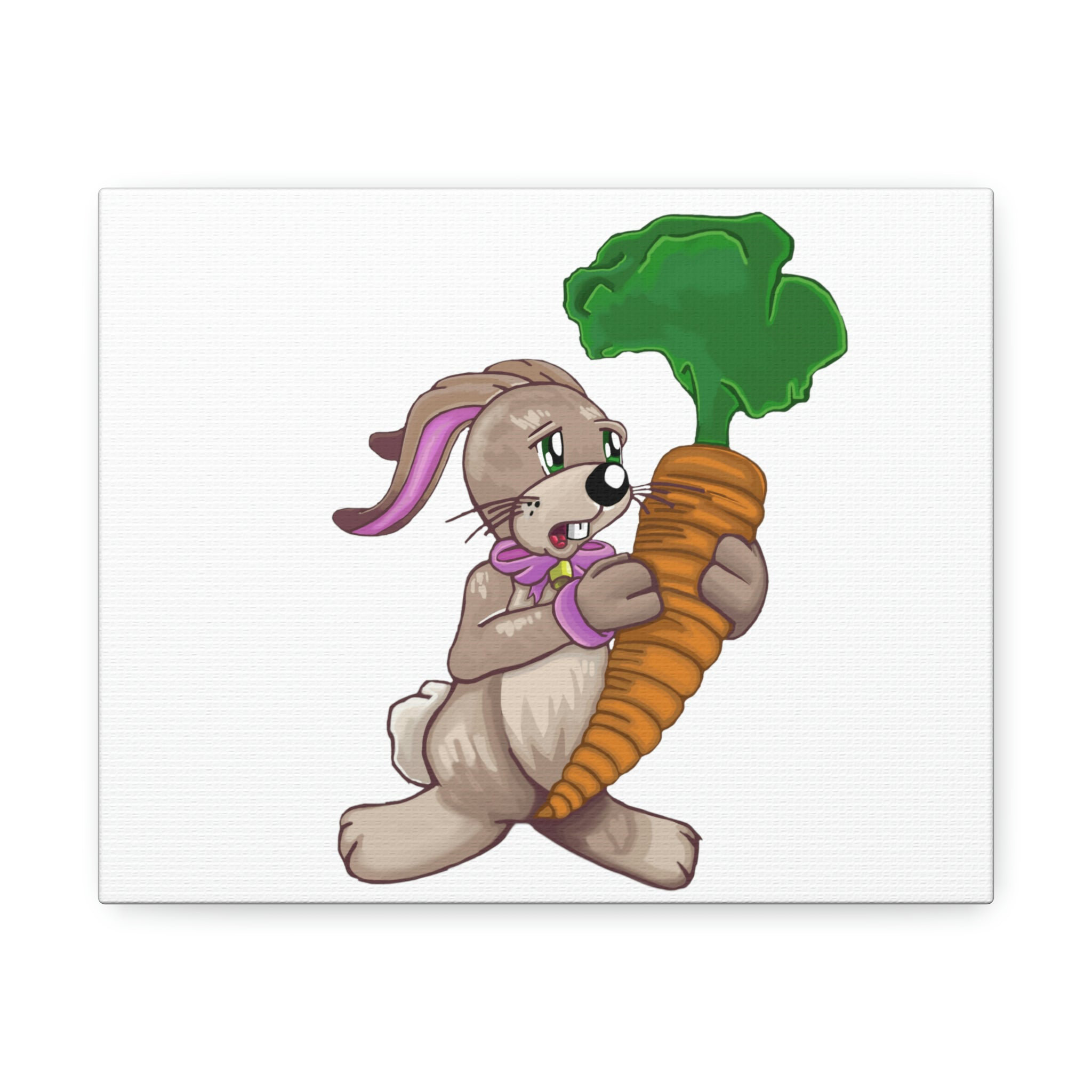 Trinx Rabbit with Cabbit - Unframed Illustration | Wayfair