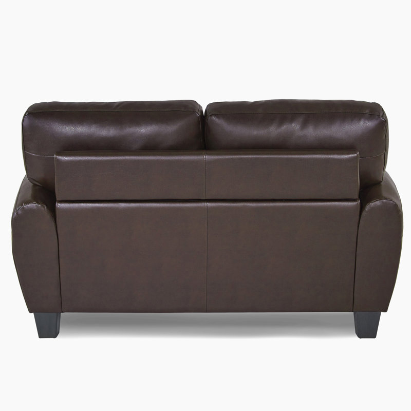 Ebern Designs Manwi 61.5" Vegan Leather Loveseat | Wayfair