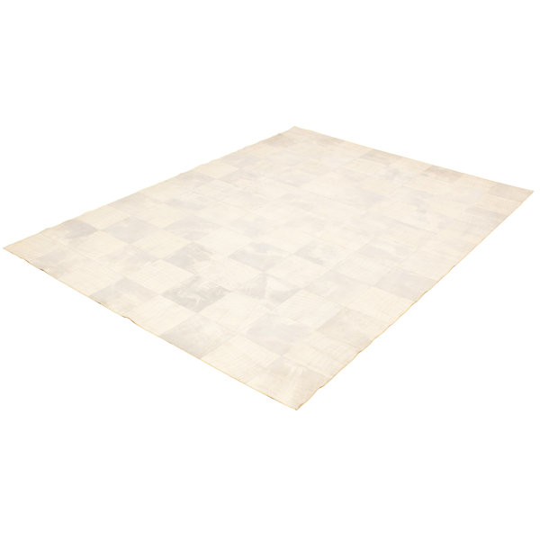 Orren Ellis Rumford Patchwork Area Rug in Ivory/White | Wayfair