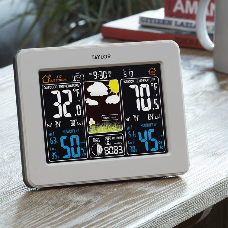 Taylor Digital Weather Forecaster LCD & Reviews | Wayfair