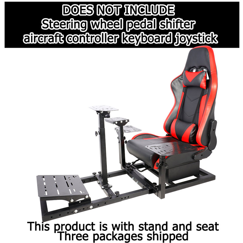 Anman Flight Simulator Cockpit With Racining Red Seat,NO Wheel Pedal ...