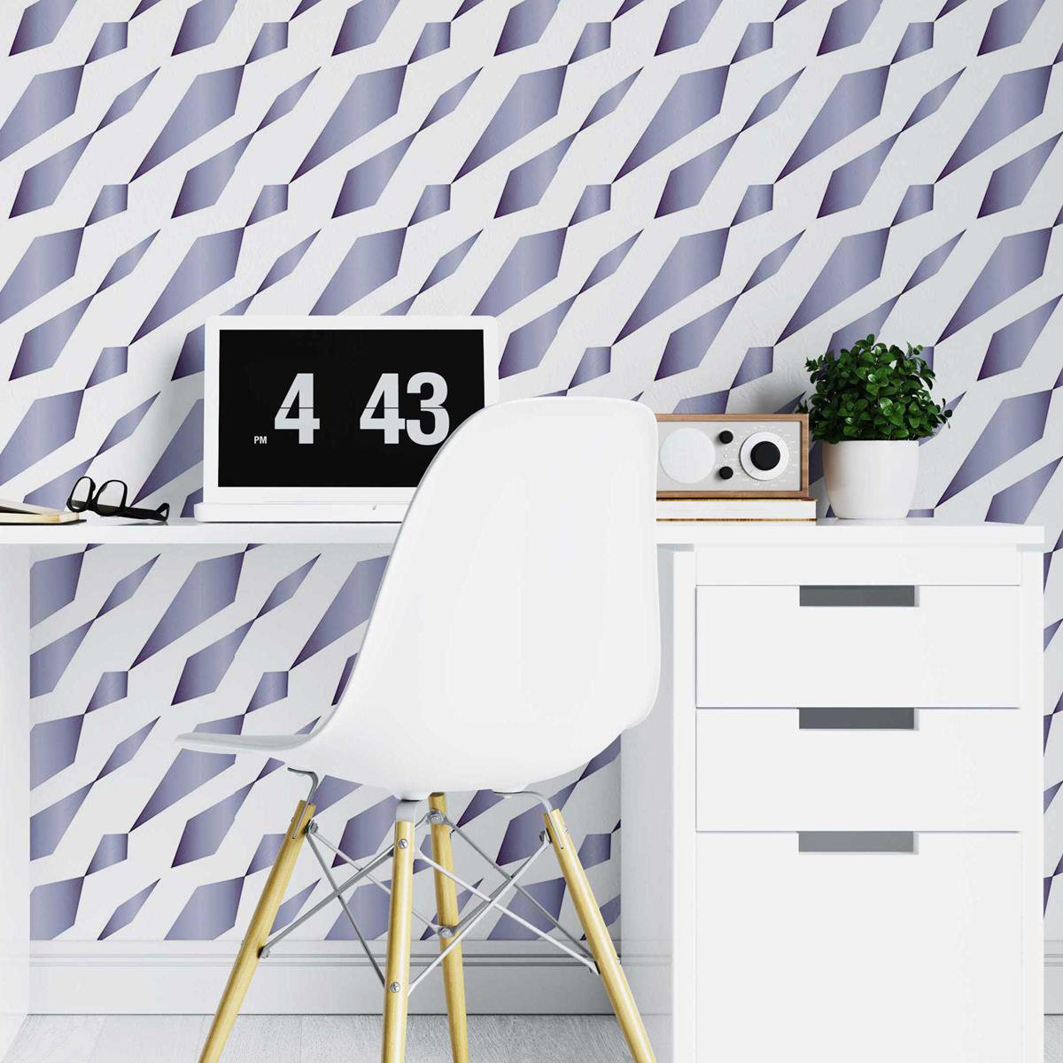 Wrought Studio Aricka Abstract 8.5' L X 24" W Peel And Stick Wallpaper ...