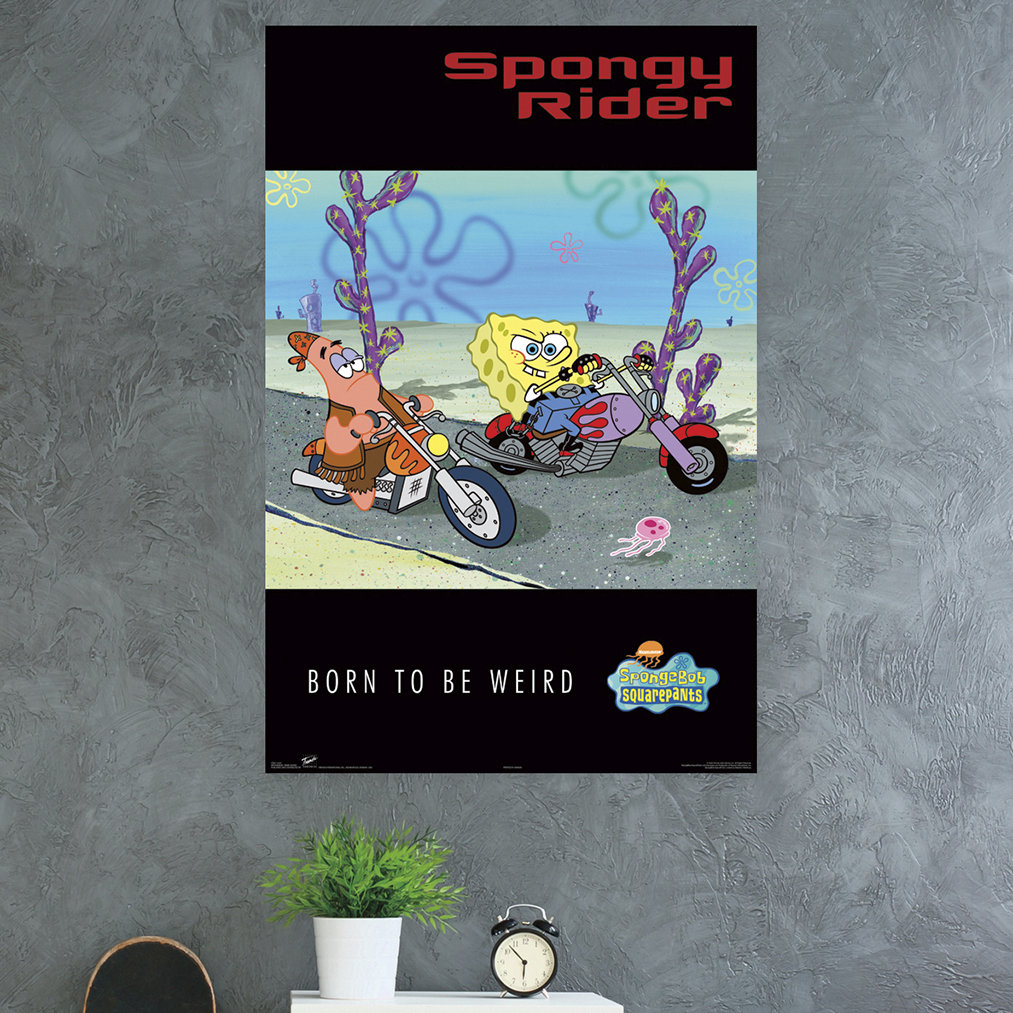 Trends International Spongebob - Biker Paper Print | Wayfair