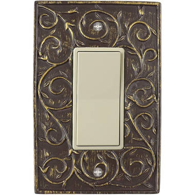 Meriville French Scroll 1-Gang Toggle Light Switch Wall Plate | Wayfair