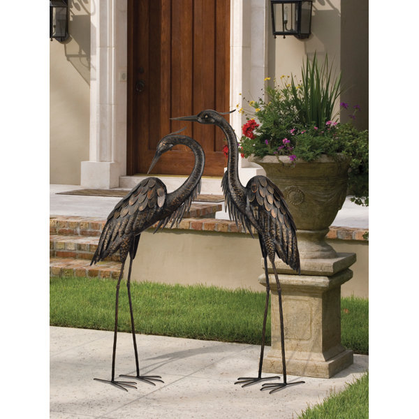 Regal Art & Gift Bronze Heron 43" - Preening & Reviews | Wayfair
