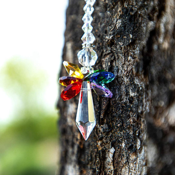 Arlmont & Co. Cruzata Guardian Angel Crystal Suncatcher | Wayfair