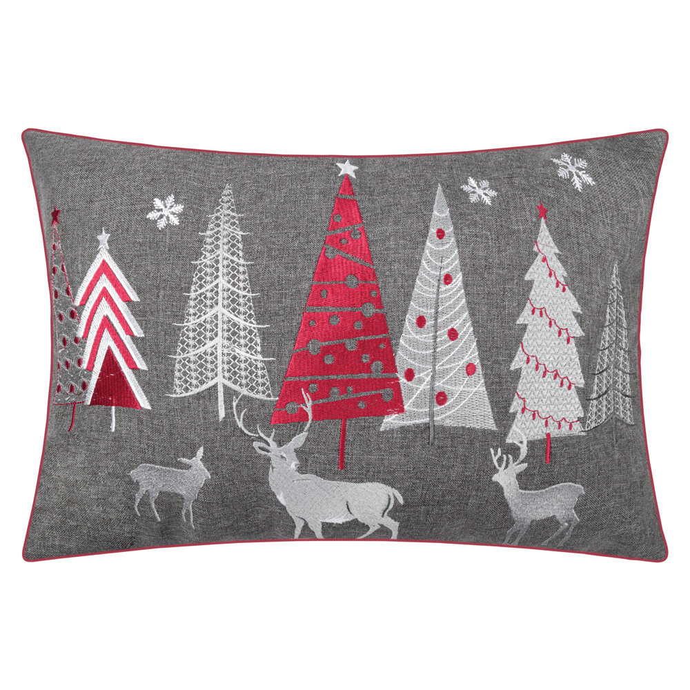 The Holiday Aisle® Dormeus Embroidered Pillow Cover & Reviews | Wayfair