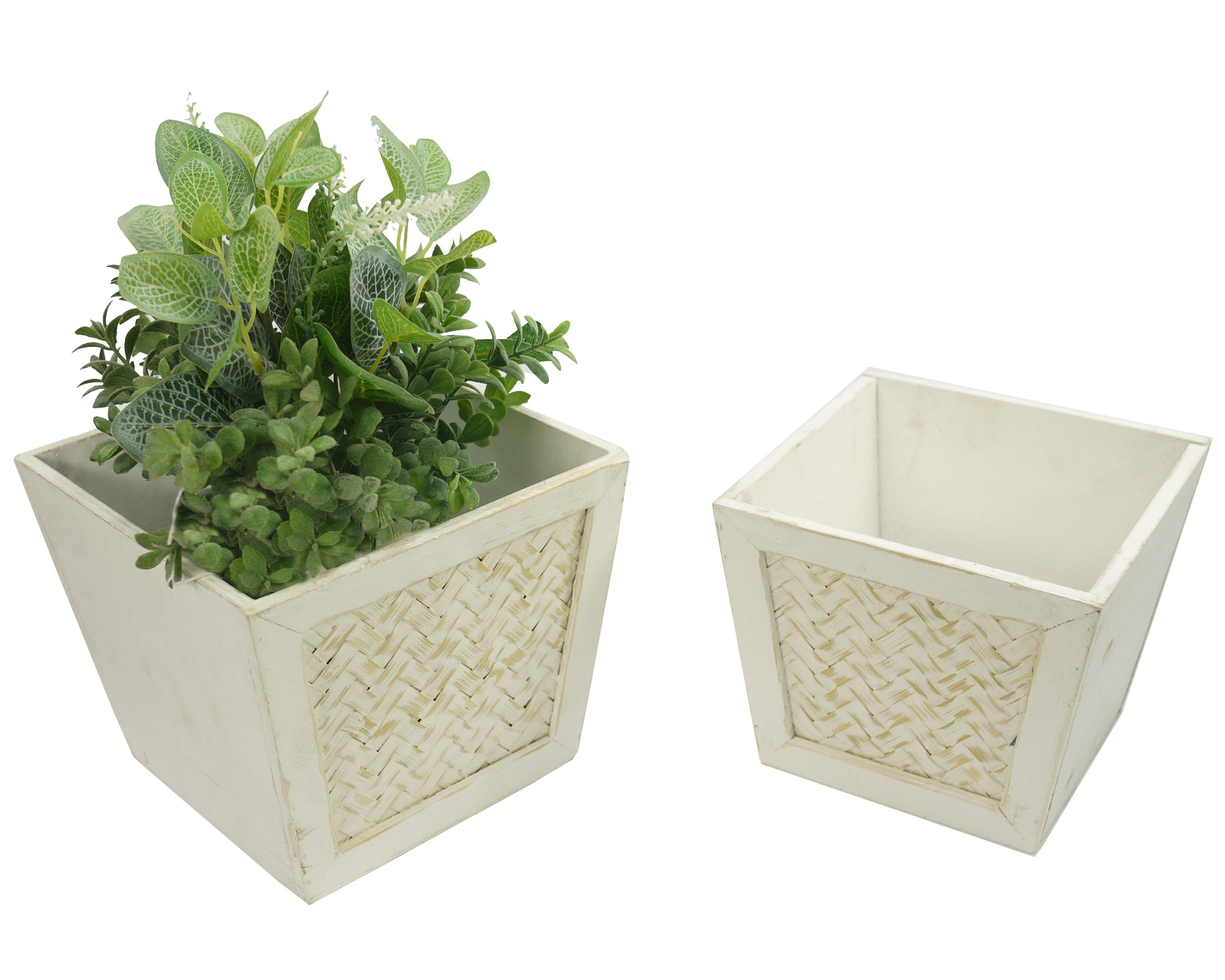 Union Rustic Noam 3 - Piece Wood Pot Planter Set | Wayfair
