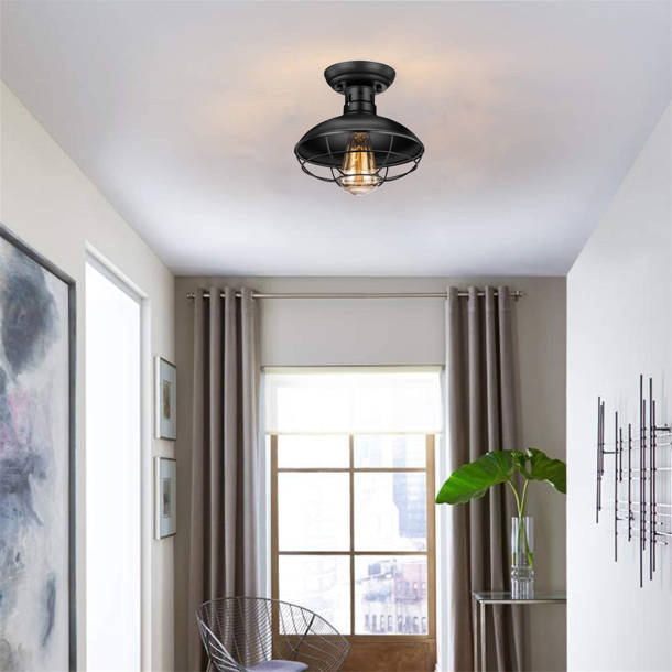 17 Stories Keydren 1 - Light Black Single Pendant & Reviews | Wayfair
