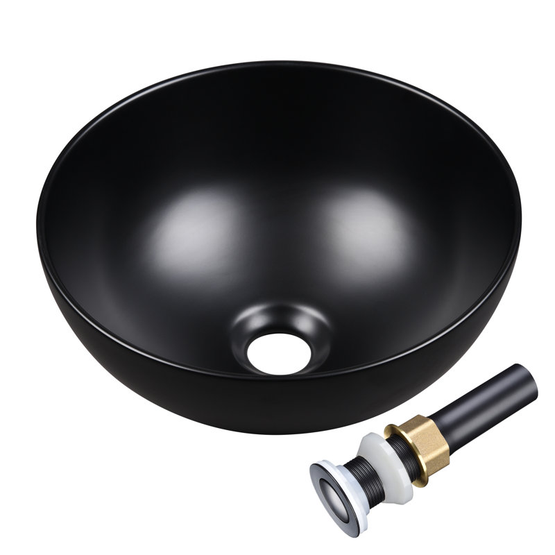 Aquaterior Circular Vessel Bathroom Sink | Wayfair