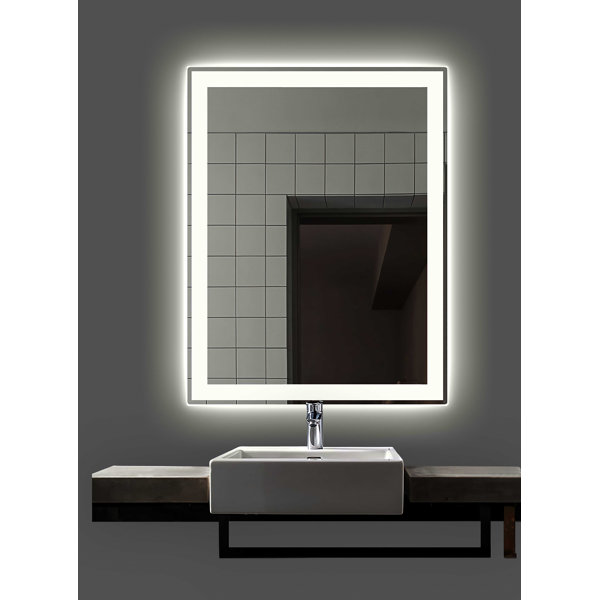 Wade Logan® Abbotsford Lighted Bathroom / Vanity Mirror & Reviews | Wayfair