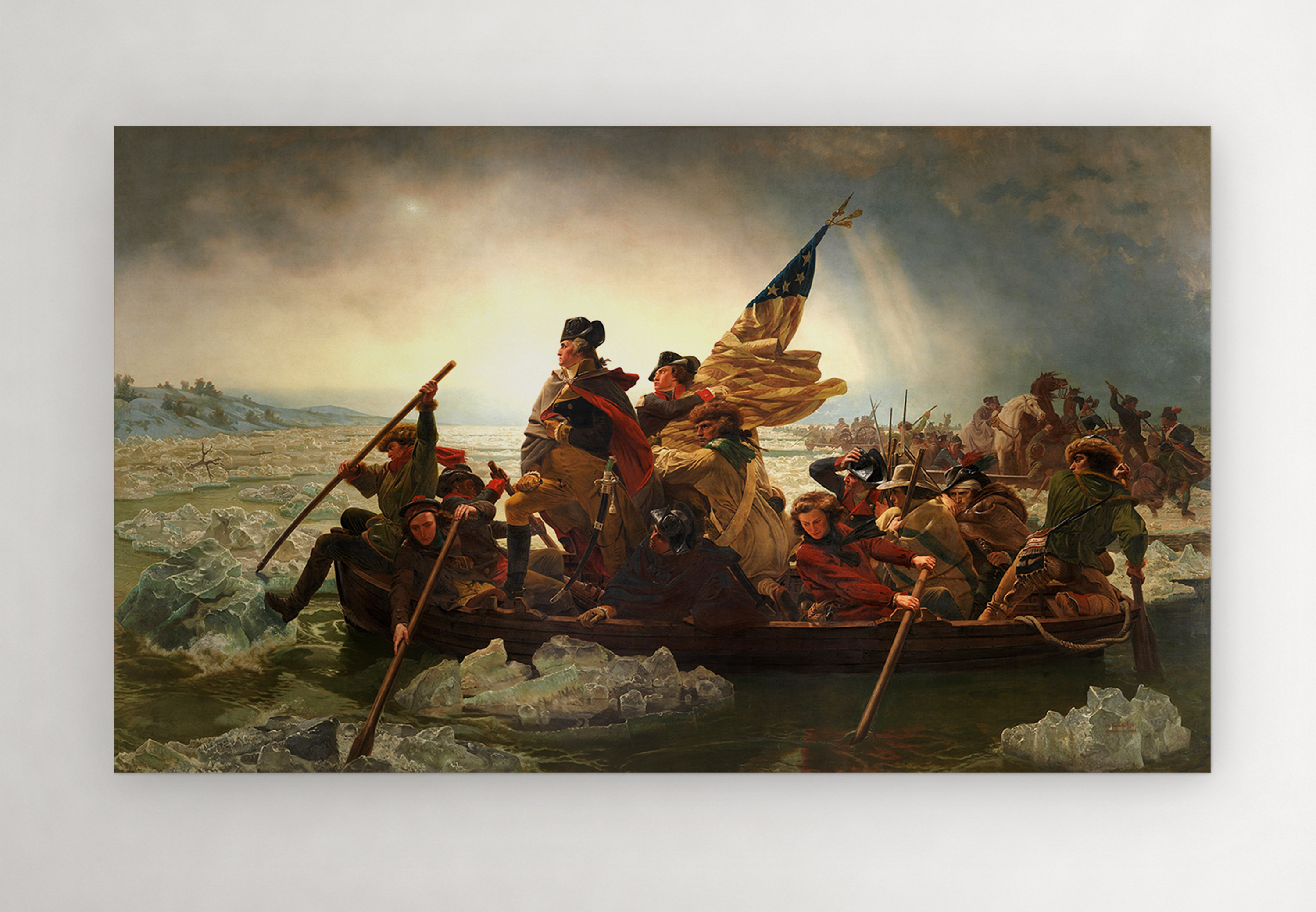 Alcott Hill® Washington Crossing The Deleware On Canvas by Emanuel ...