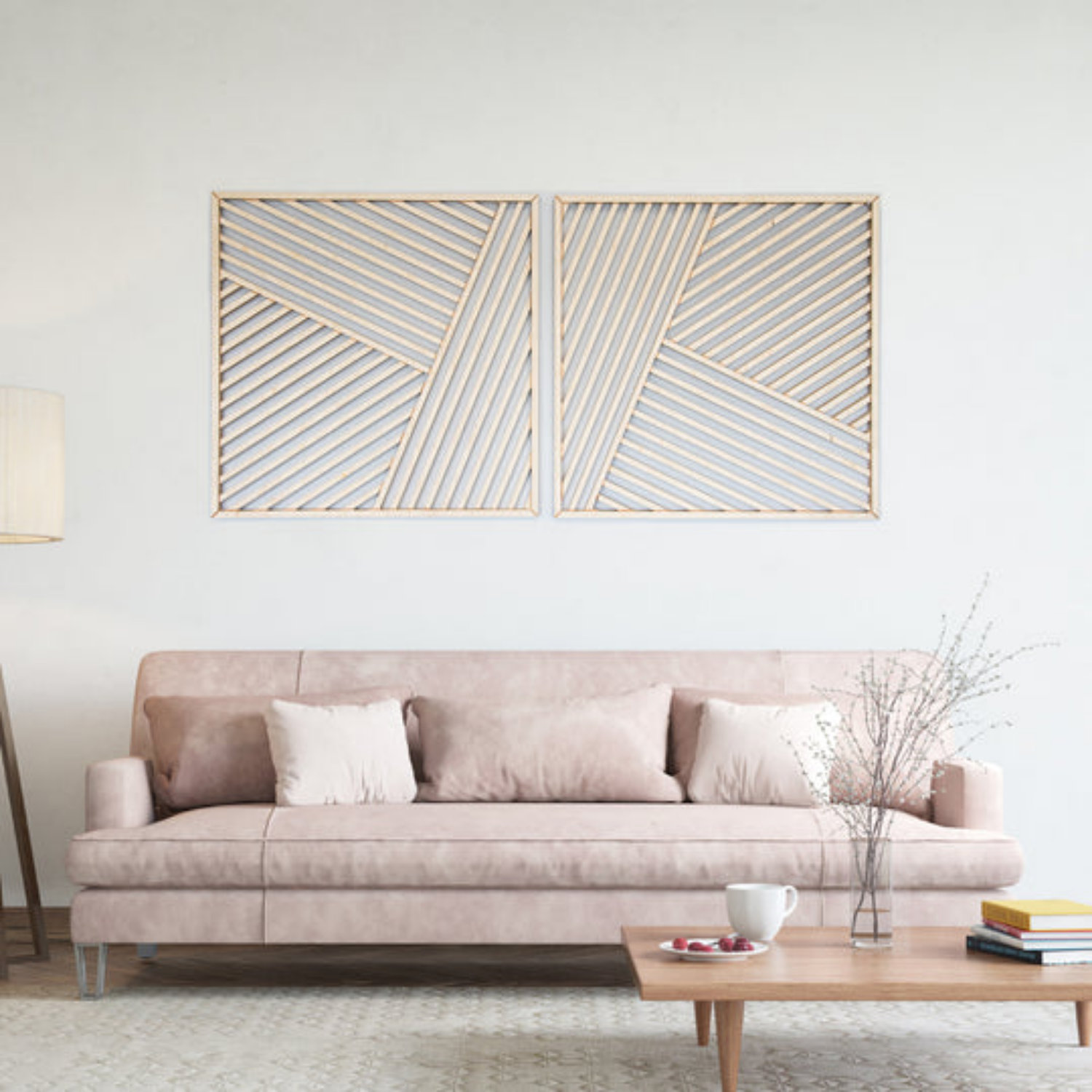Orren Ellis Abstract Lines Wood Wall Décor | Wayfair