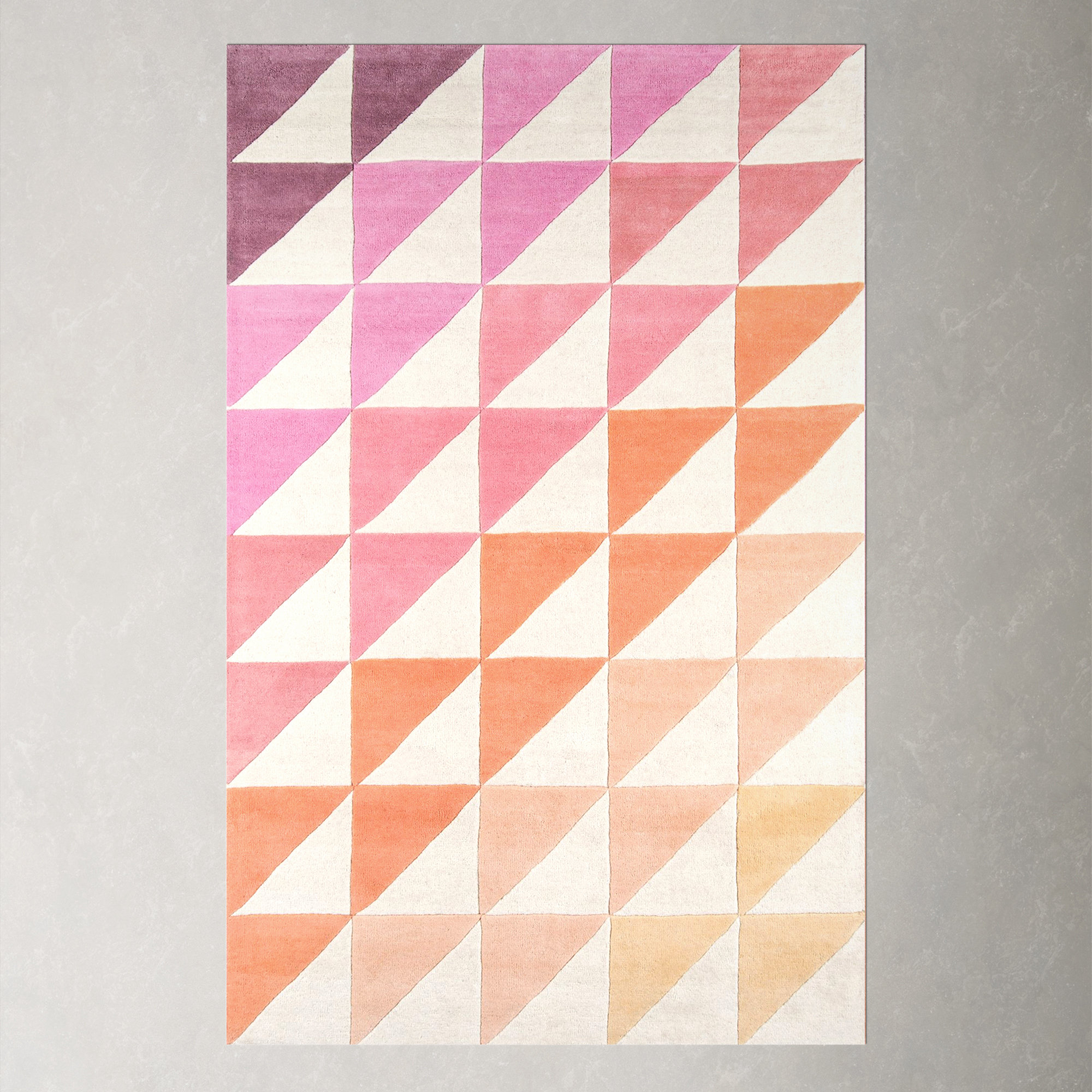 Glory Handmade Wool Ivory/Pink/Orange Rug & Reviews | AllModern