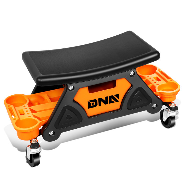 DNA Motoring Mechanic Stool Rolling Work Seat W/Swivel Wheels and ...