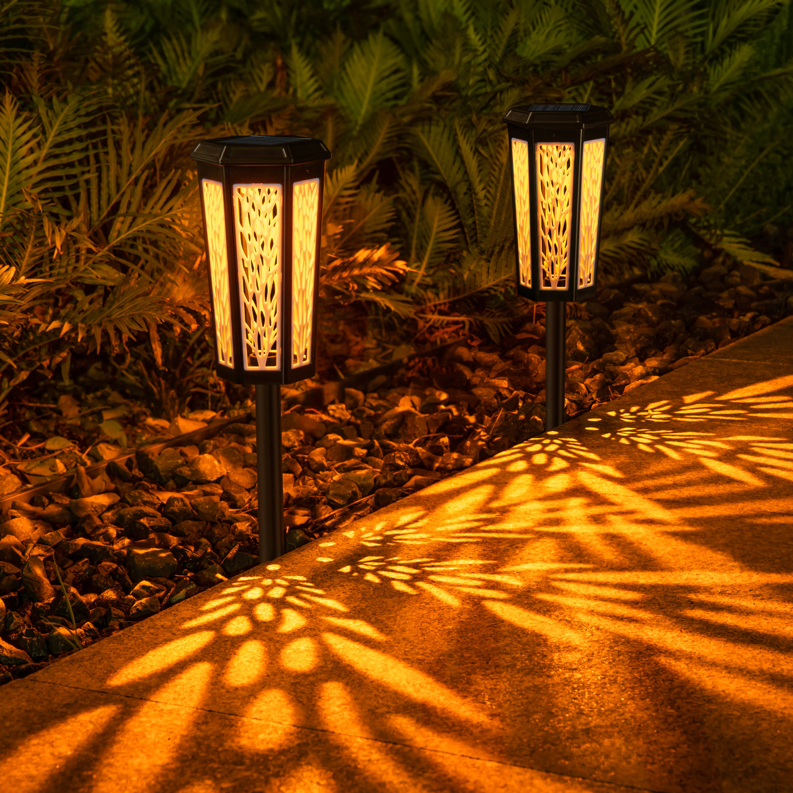 TOMSHOO Black Integrated LED Pathway Light | Wayfair