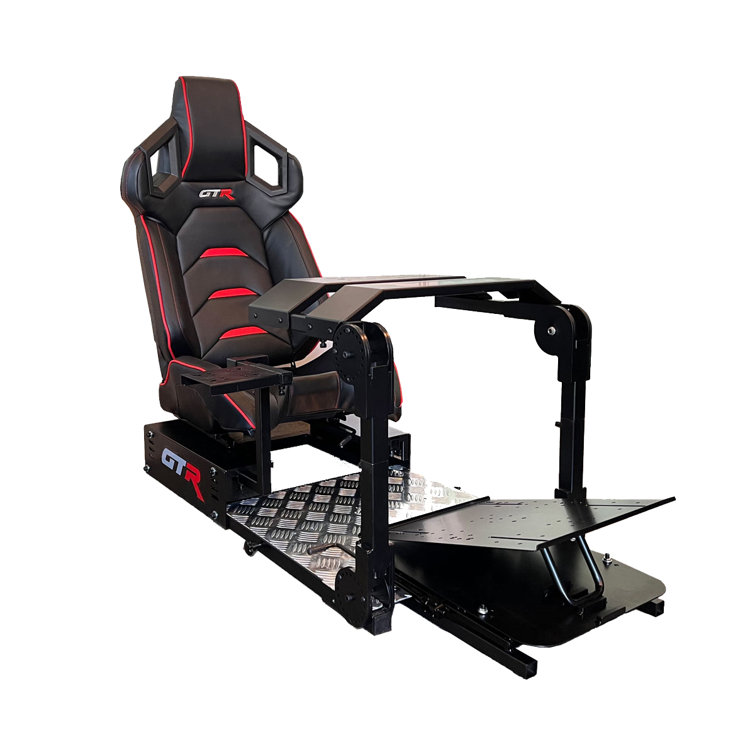 GTR Simulator Reclining Ergonomic Leather PC & Racing Game Chair with ...