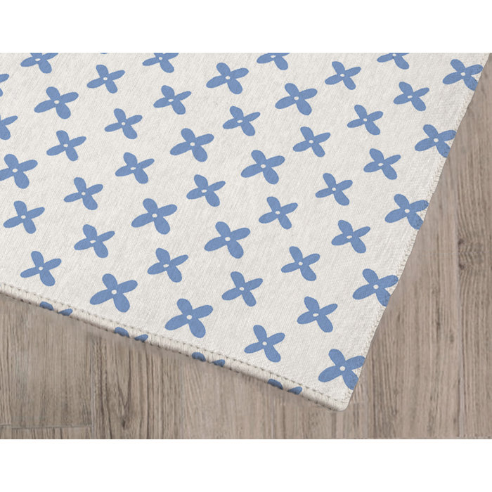 Charlton Home® Likins Performance Blue/Periwinkle Rug | Wayfair
