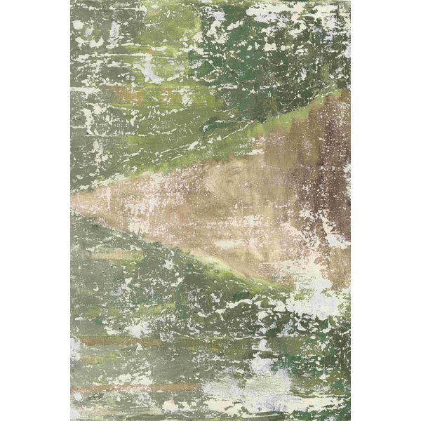 17 Stories Organic Geo - Wrapped Canvas Painting | Wayfair