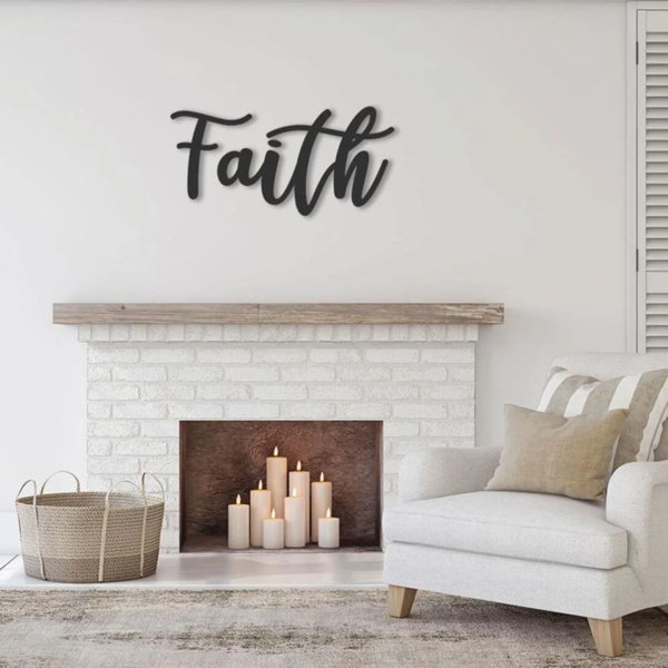 Metal-faith-sign | Wayfair