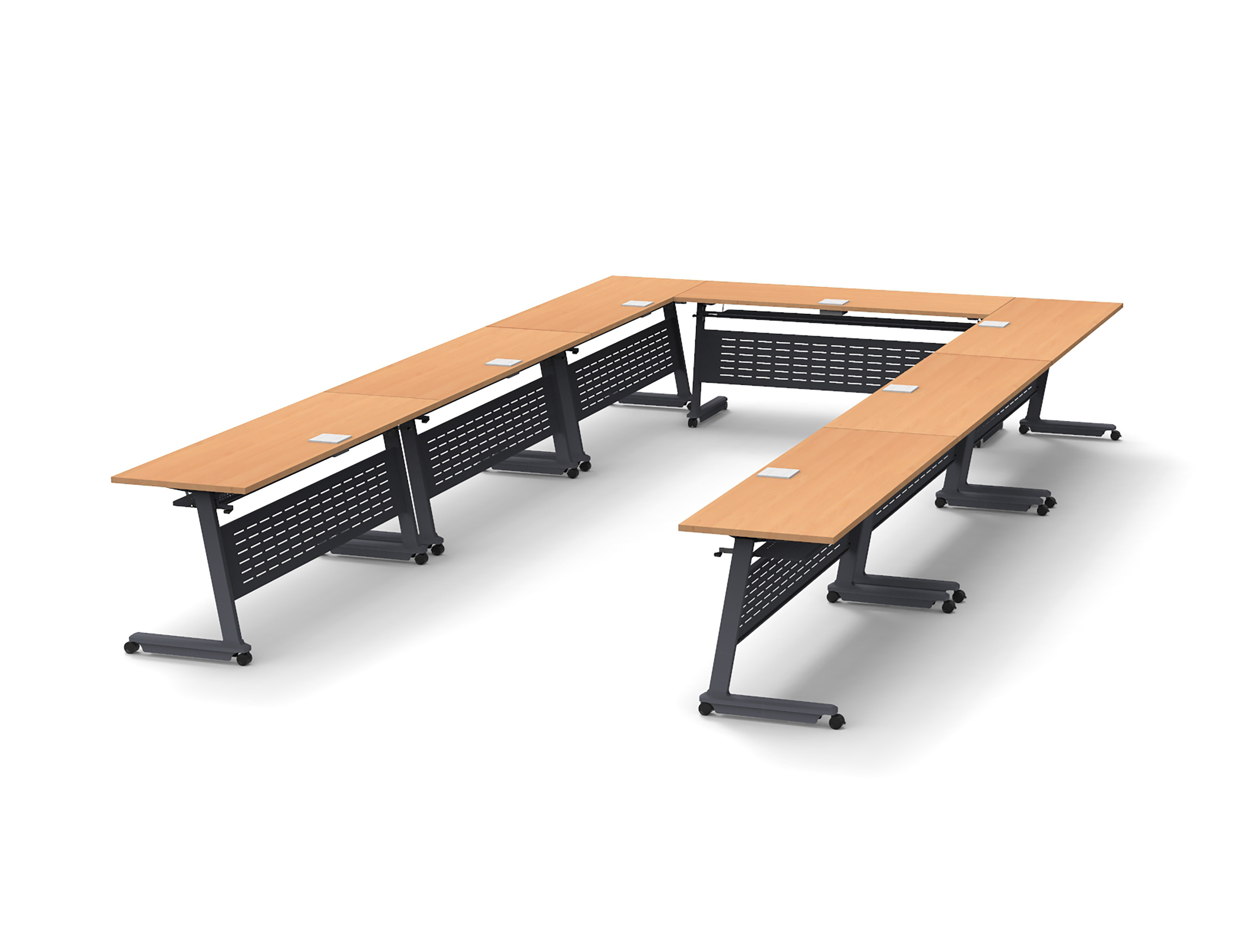 TeamWORK Tables 14 Person Training Meeting Seminar Tables Set | Wayfair